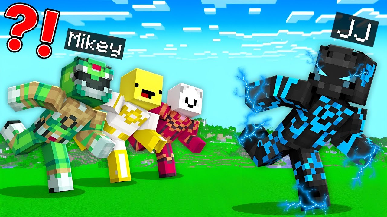 ZOOM Speedrunner vs RANGERS Hunters : JJ vs Mikey, Banana Kid and ...
