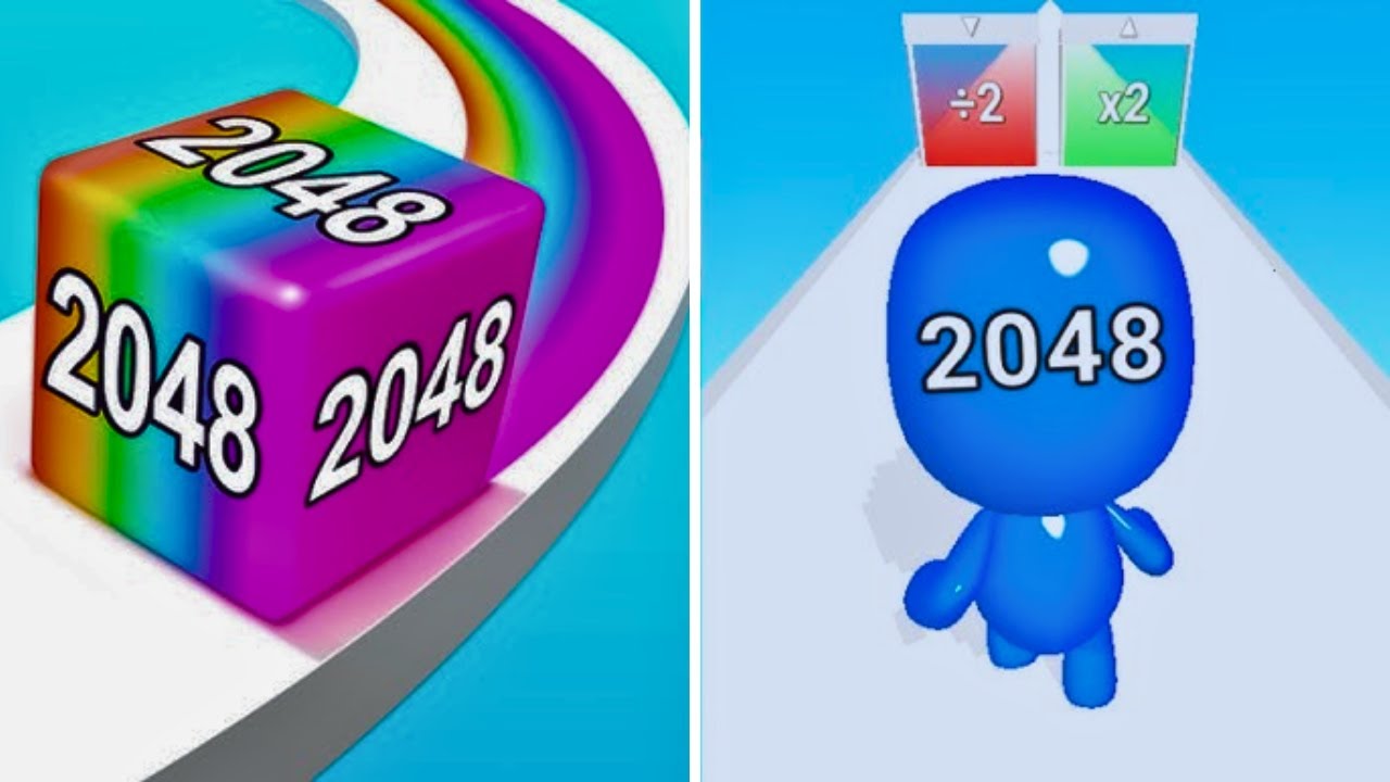 Man Runner 2048 VS Jelly Run 2048💖💗💝Android iOS Gaming Walkthrough ...