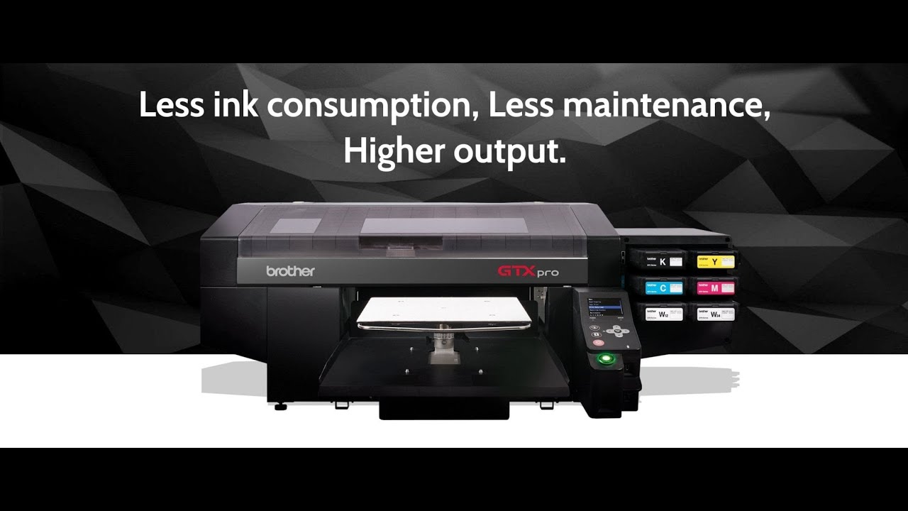 Brother GTX Pro - DTG Direct To Garment Printer - YouTube