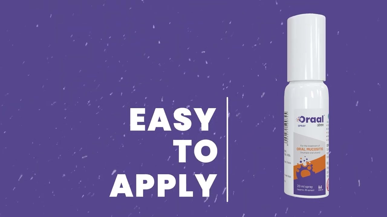 Oraal Spray for Oral Ulcers, Oral Sores & Oral Mucositis (Product ...