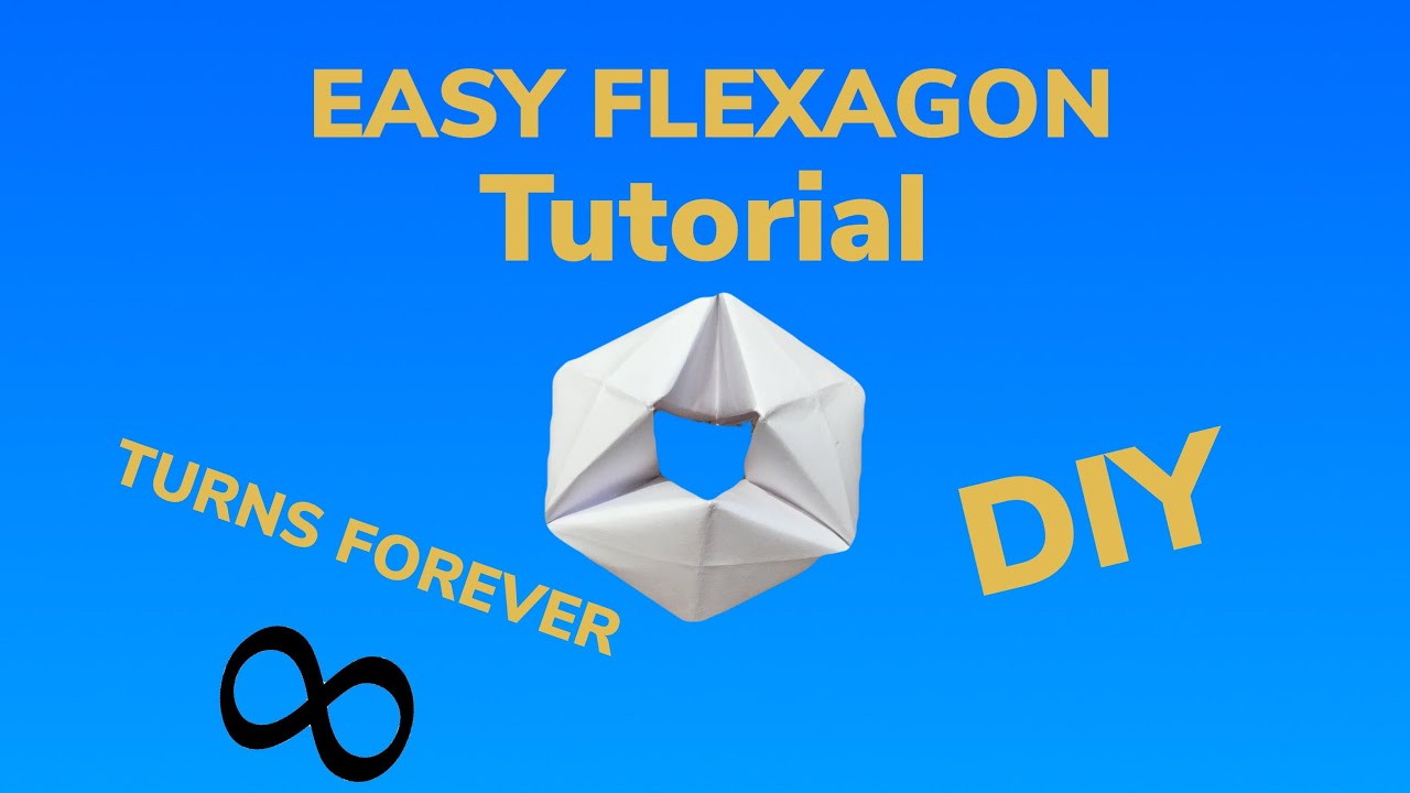 ORIGAMI FLEXAGON tutorial EASY - YouTube