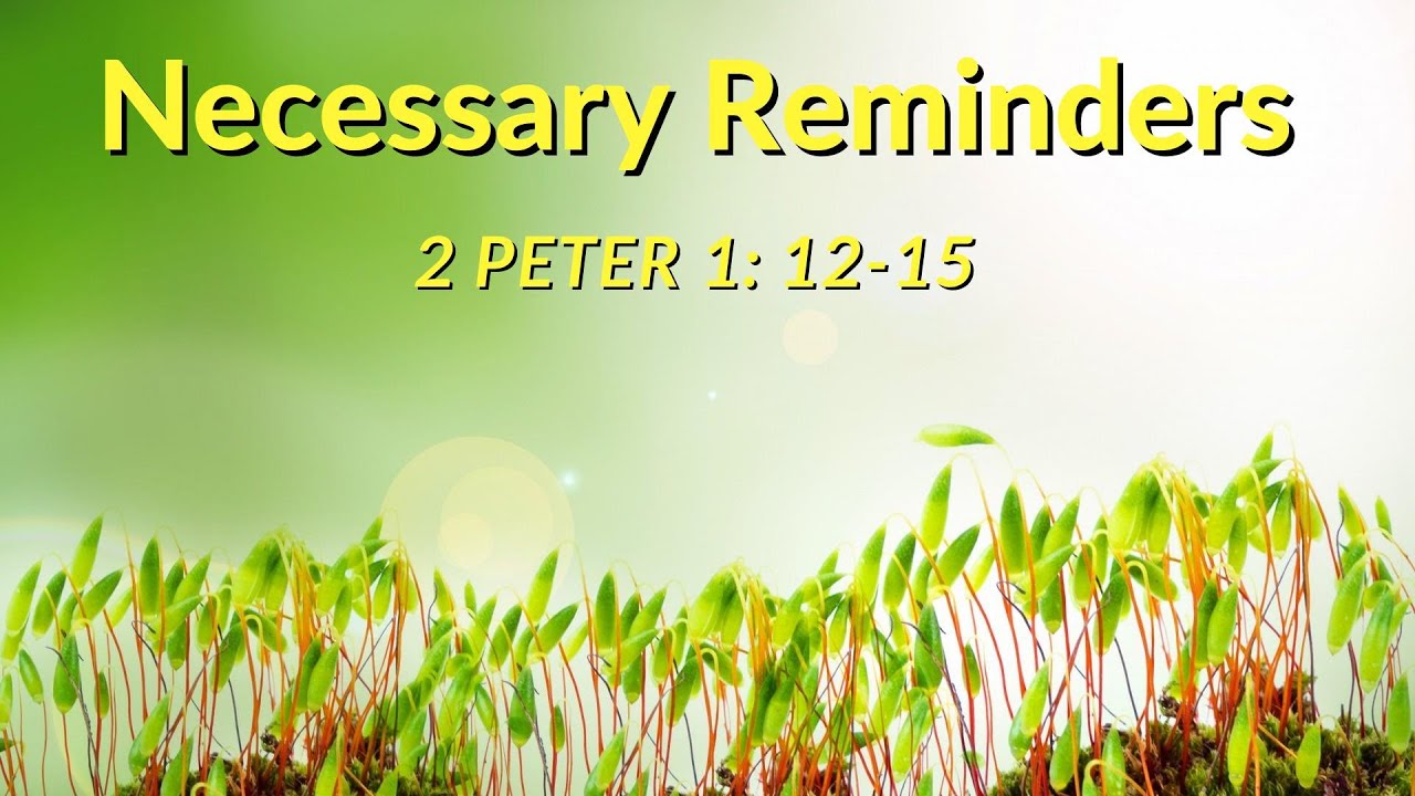 Necessary Reminders | Live service VOD - April 25th 2021 - YouTube