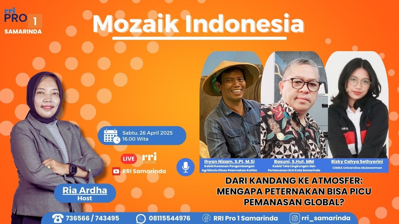 DARI KANDANG KE ATMOSFER: MENGAPA PETERNAKAN BISA PICU PEMANASAN GLOBAL | MOZAIK INDONESIA - YouTube