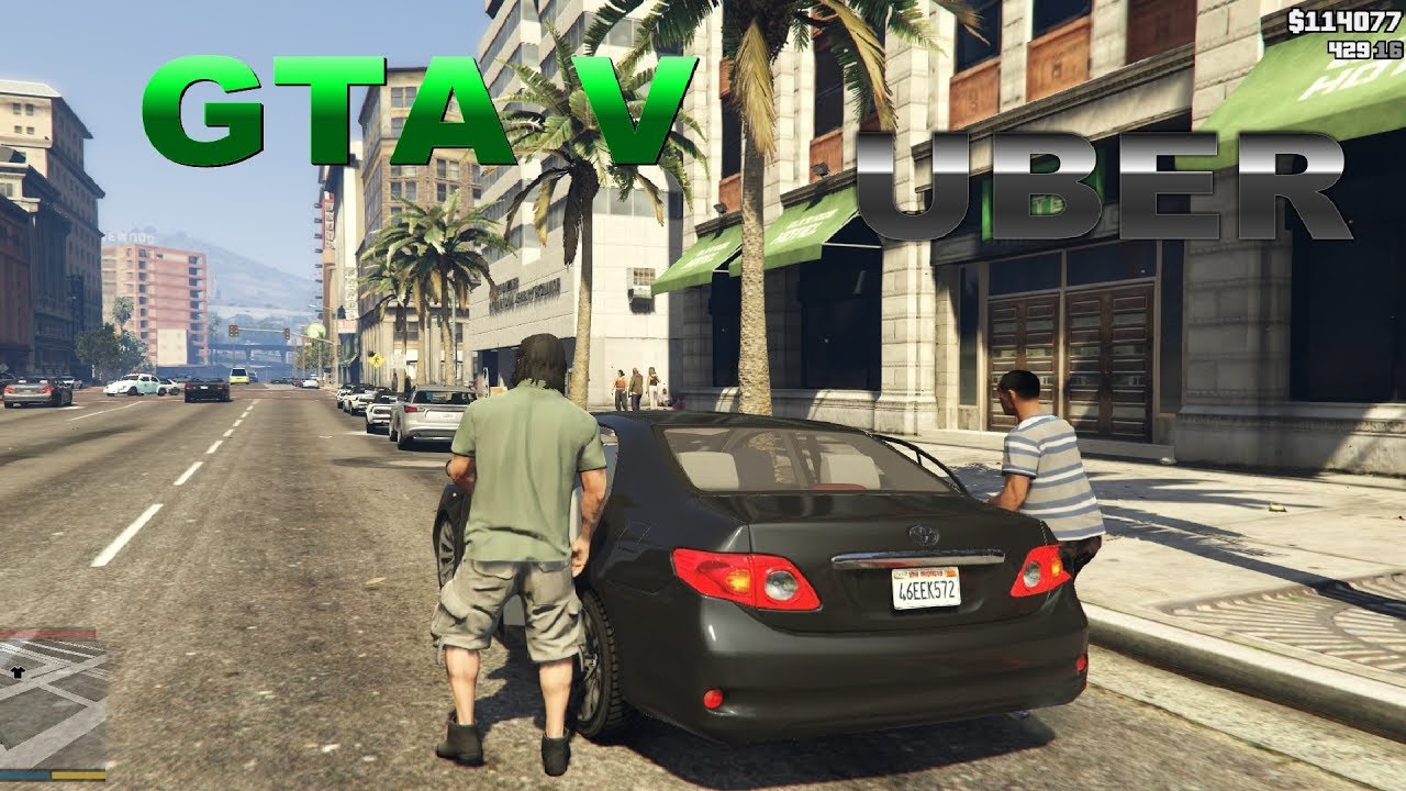 GTA V Trabalhando de Uber + Mod Download Mod Enhanced Taxi Missions ...