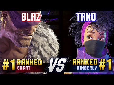 SF6 ▰ BLAZ (#1 Ranked Sagat) vs TAKO (#1 Ranked Kimberly) ▰ High Level Gameplay