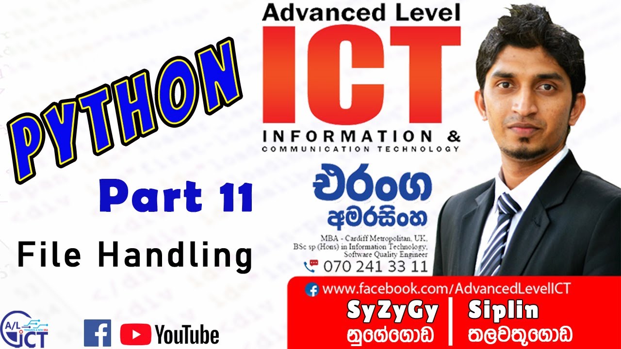 Python Programming - Part 11 || File Handling - YouTube