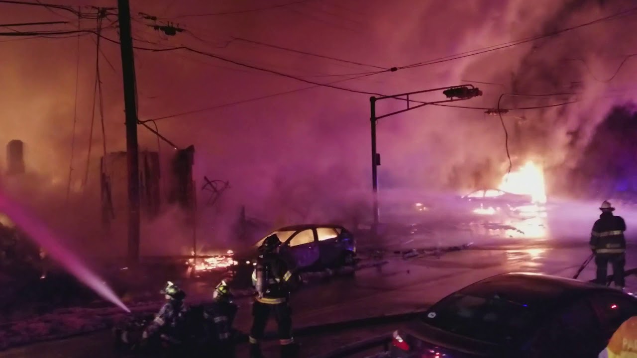 FLASHBACK Newark NJ Entire City Block On Fire (Fire Apocalypse) - YouTube
