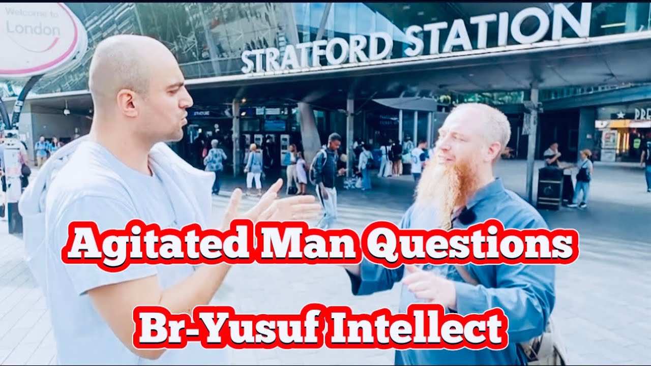 Yusuf Vs Angry Visitor at Stratford | Speakers corner | Dawah | @Trust ...