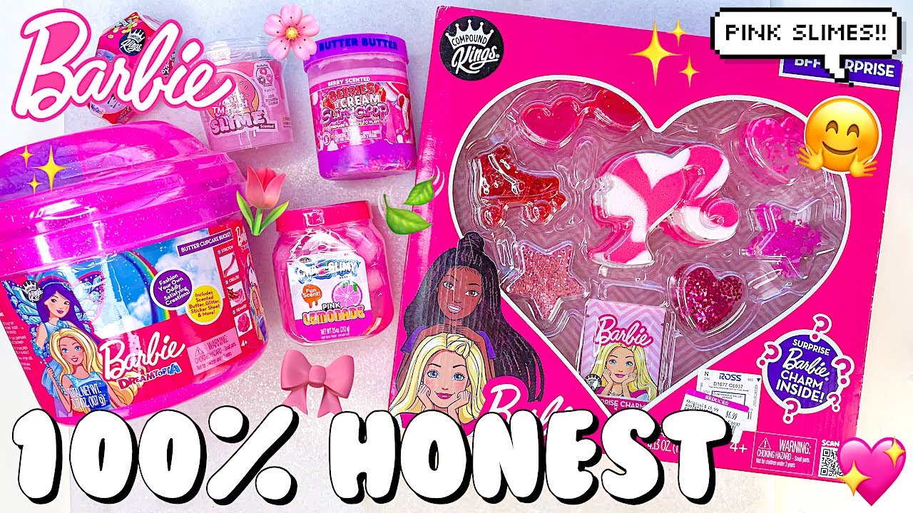 Pink Store Bought Slime Review 💖🎀 100% Honest Barbie Five Below & Ross ...