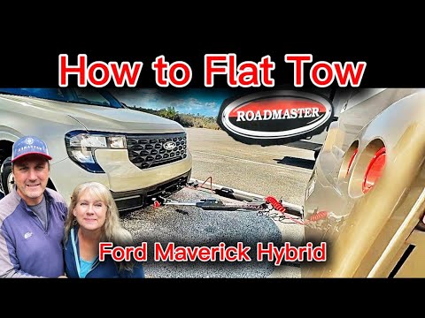 Flat Tow Ford Maverick Hybrid Roadmaster Hook Up, Safety Check, Drive ...