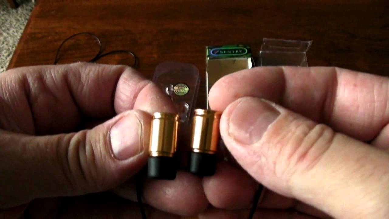 Sentry Brand 9mm Bullet Ear Buds - YouTube