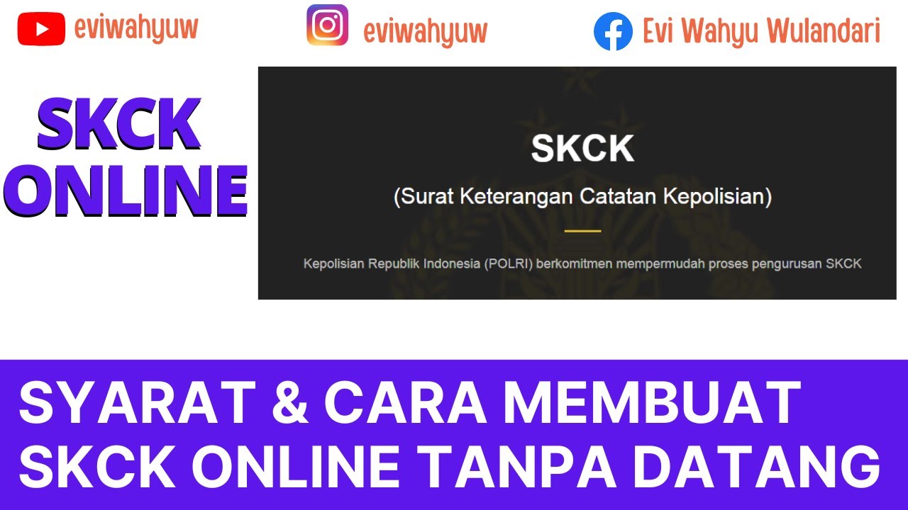 SYARAT DAN CARA MEMBUAT SKCK ONLINE TANPA HARUS MUDIK MUDAH BANGET ...