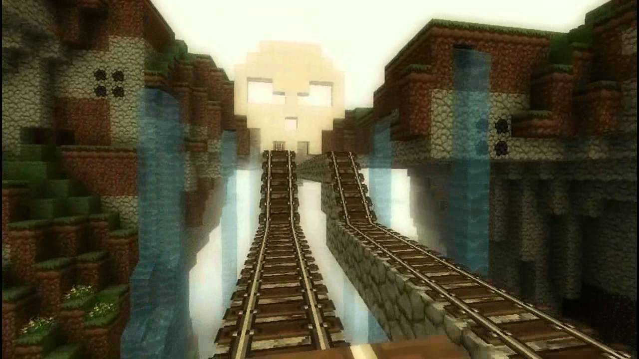 Minecraft Rollercoaster - Mario pixel art - YouTube