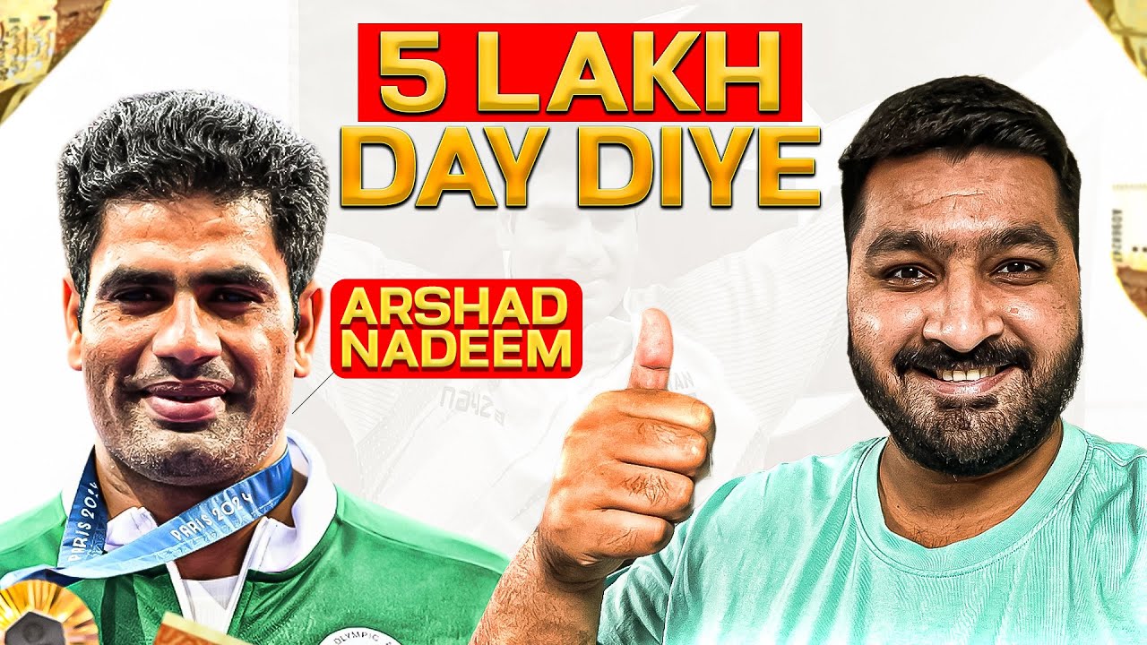 I Handed Over 5 LAKH Rupees to Arshad Nadeem on Winning Gold in Paris ...
