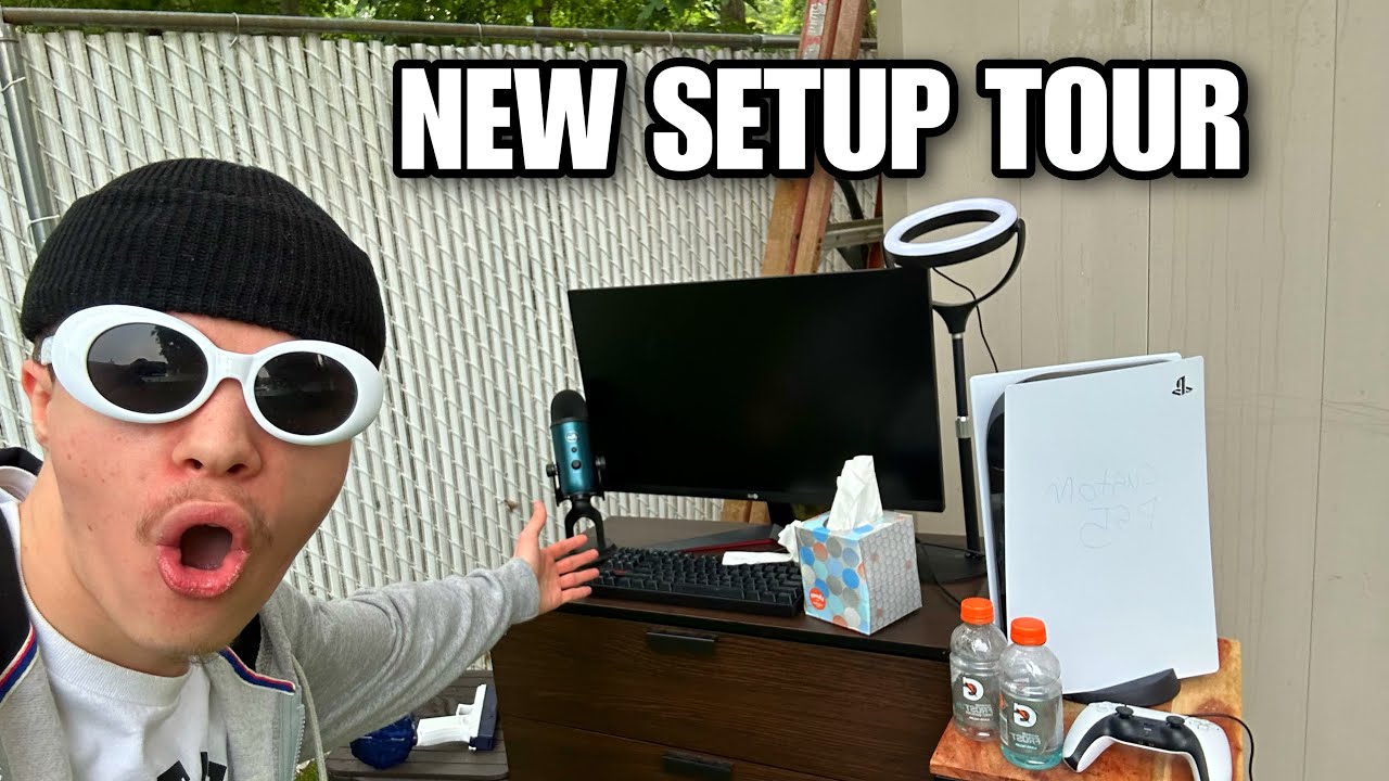 MY NEW OUTDOOR GAMING SETUP TOUR WORTH $1,000,000...🔥(im homeless ...