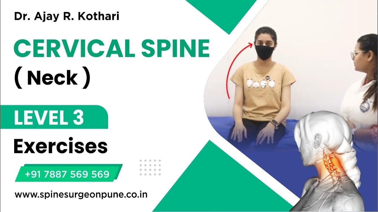 Cervical spine ( neck ) : Level 3 exercises - YouTube