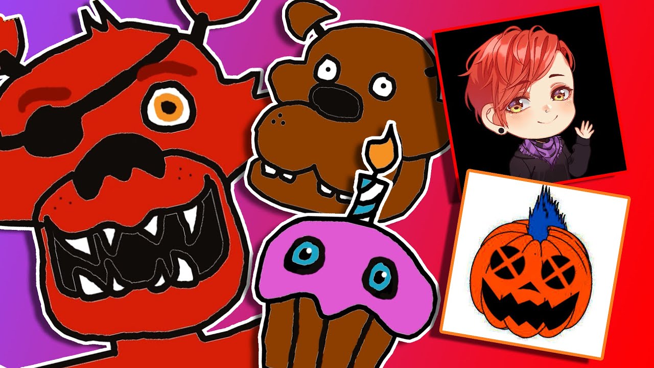 Drawing FNaF Animatronics BADLY with Darzeth and Odd Foxx - YouTube