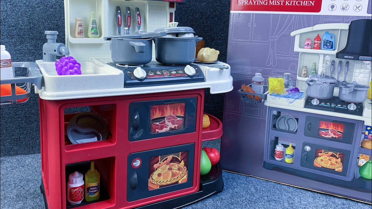 10 minutes toopen the box,simulated spray kitchen toy,delicious food ...