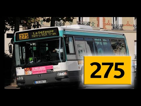 Bus RATP ligne 275 (trajet entre La Défense et Place Mermoz) le 21/07 ...