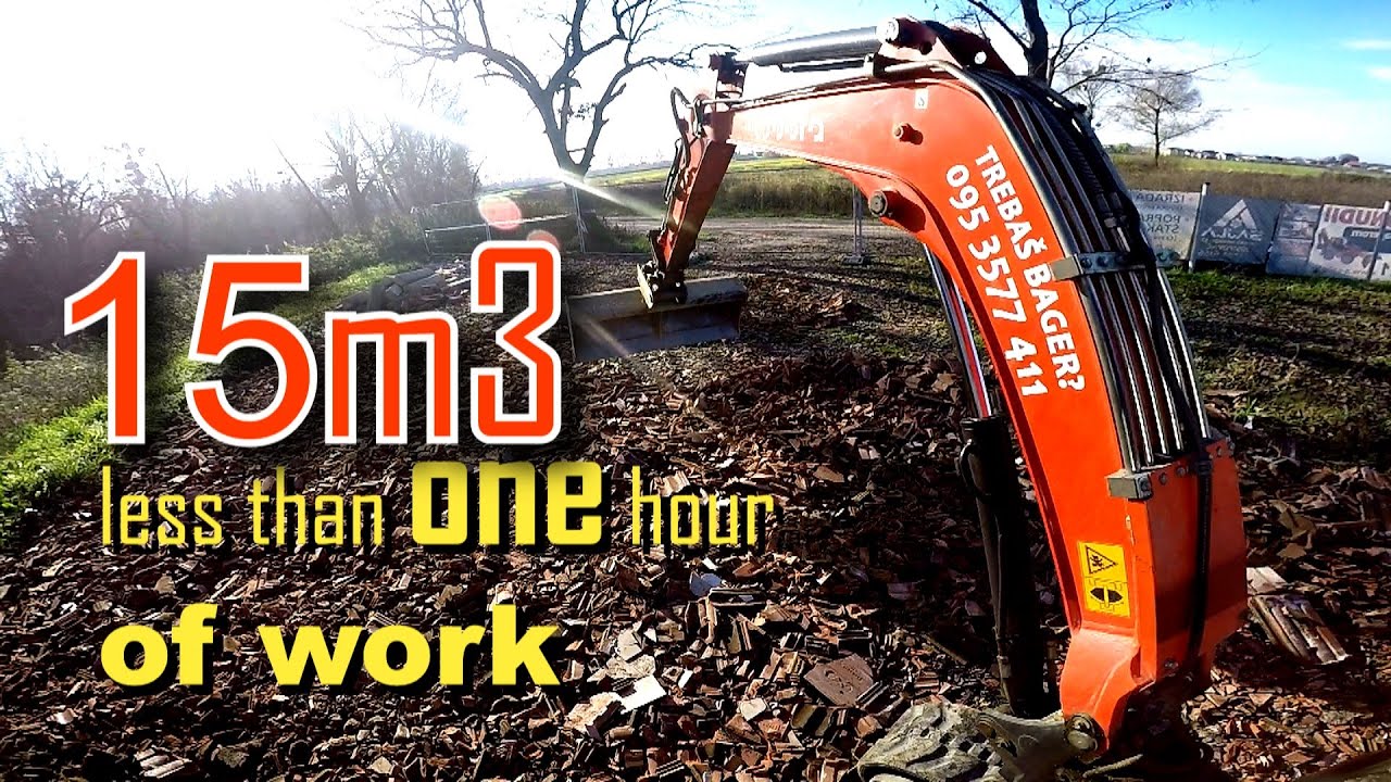How to operate an mini excavator / KUBOTA KX61-3 - YouTube