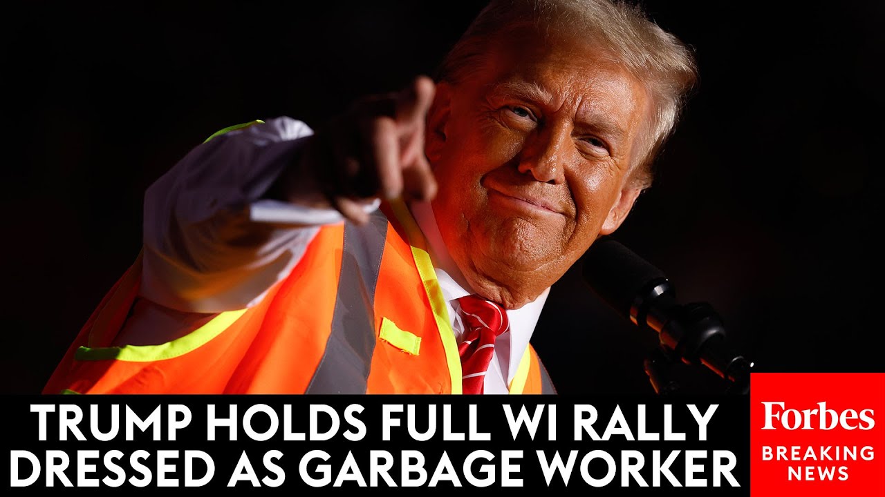 FULL RALLY: Trump Dons Orange Garbage Worker Vest For Campaign Event In ...