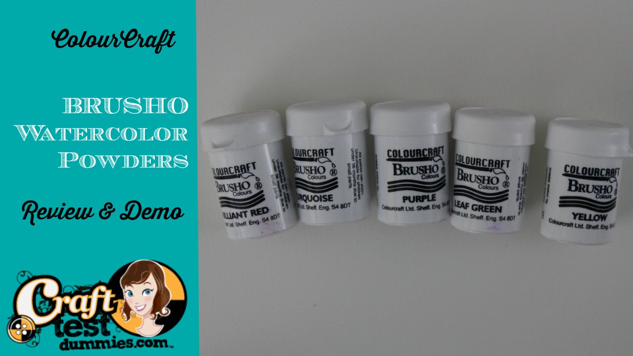 Brusho Crystal Colors Powdered Water-Based Dye - YouTube
