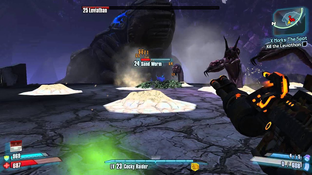 Borderlands 2 LEVIATHAN BOSS BATTLE NO LAG - YouTube