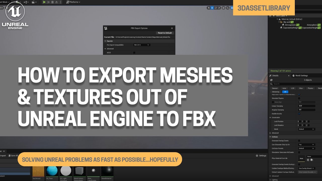 How To Export Meshes And Textures Out Of Unreal Engine 5 To FBX YouTube How To Export Meshes And Textures Out Of Unreal Engine 5 To FBX YouTube