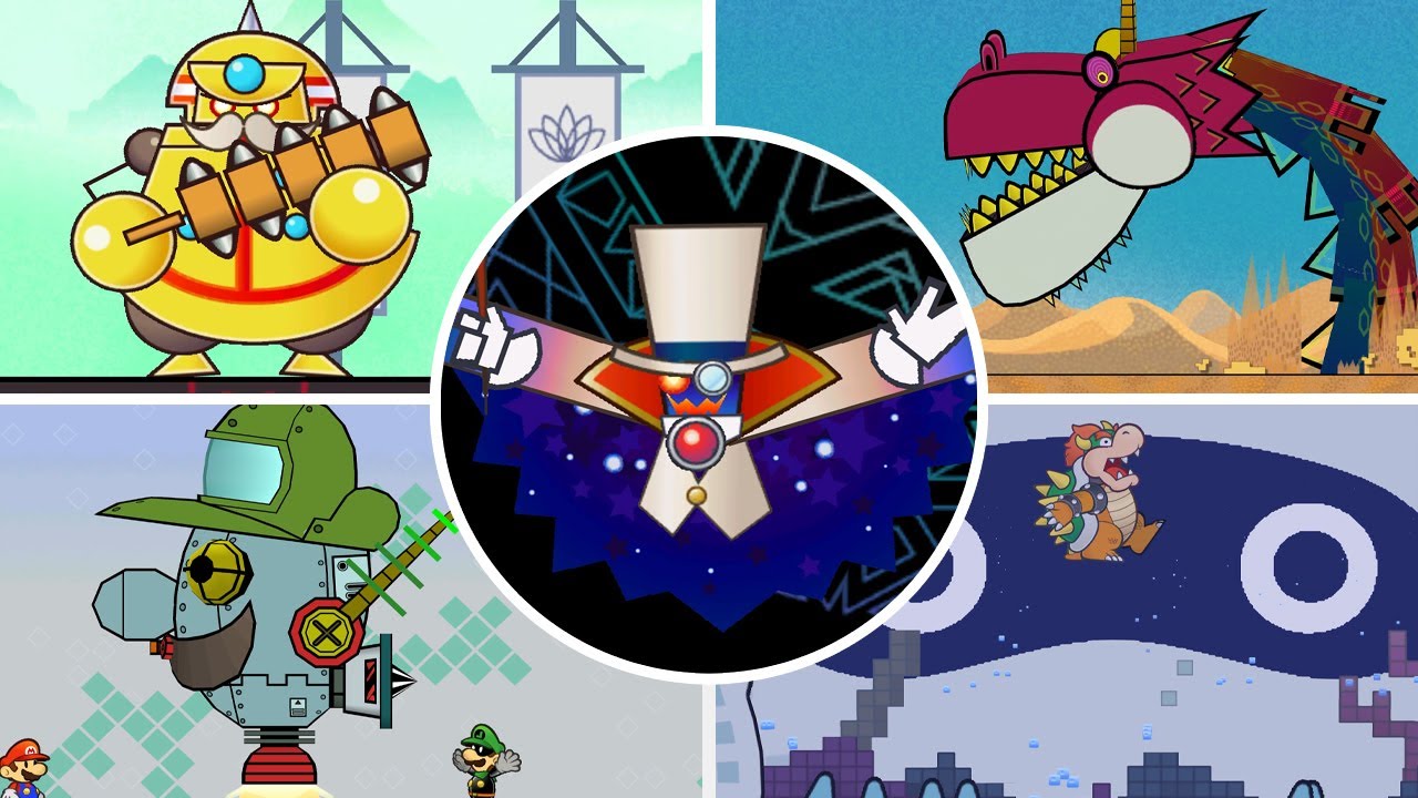 Super Paper Mario 4K - All Bosses - YouTube