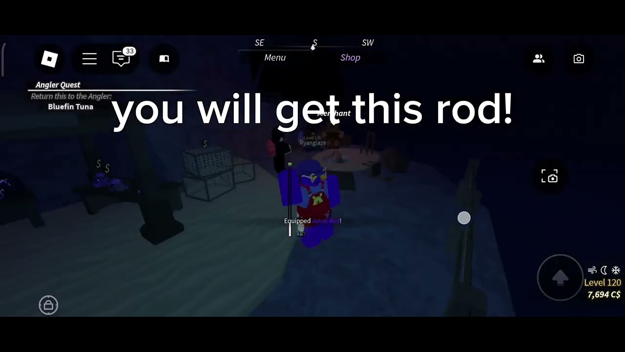 how to get the new "astral rod" in Roblox fisch using the code - YouTube