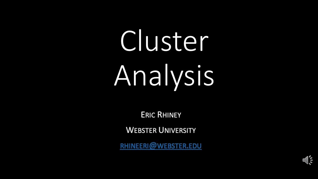 Cluster Analysis Excel Tutorial - YouTube