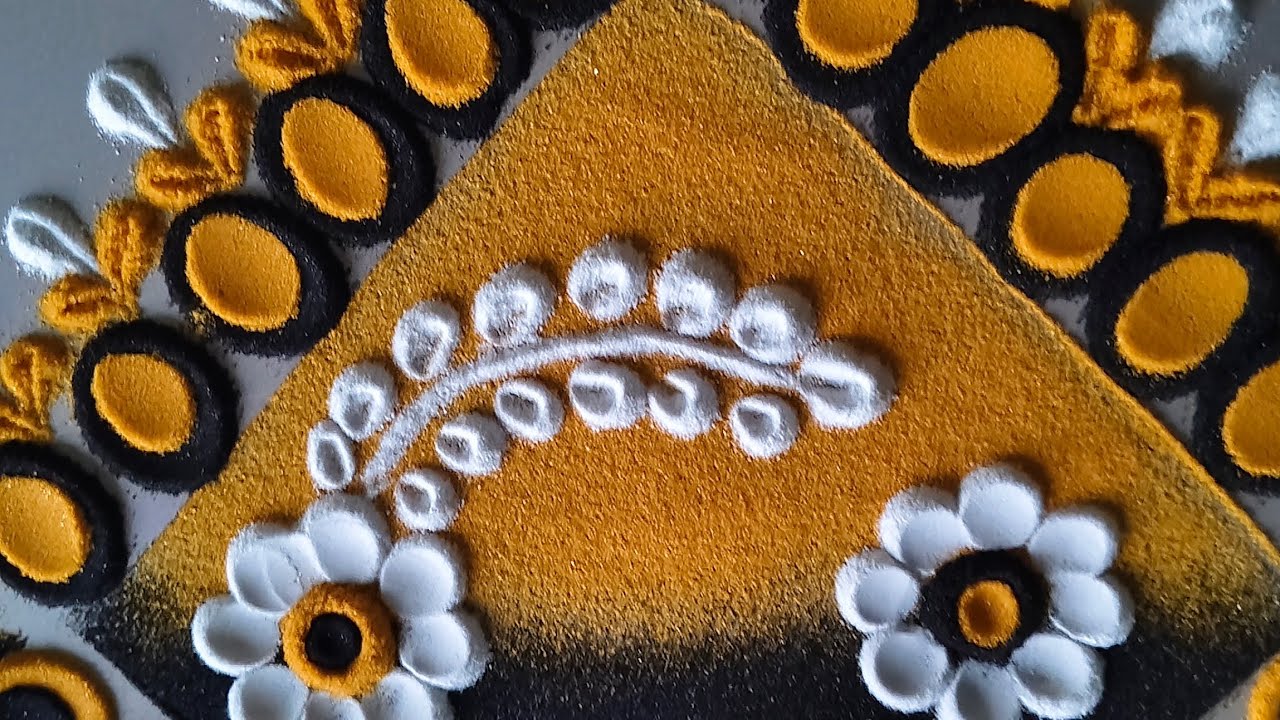 Easy rangoli |Beautiful Rangoli | - YouTube