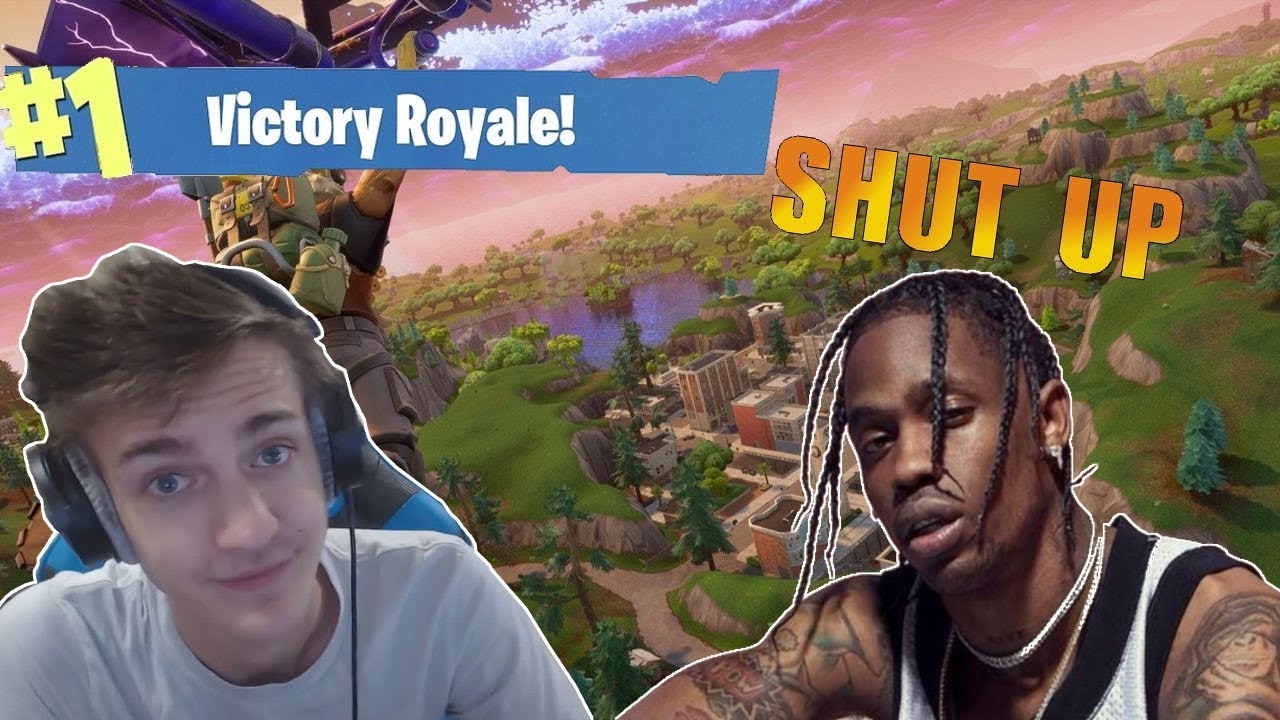 TRAVIS SCOTT TELLS NINJA TO SHUT UP! - YouTube