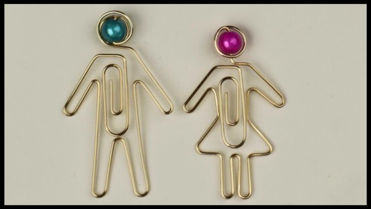 Stick Figure Paper Clip Bookmarks // Day 2 of the 10-Day Wire Bookmark ...