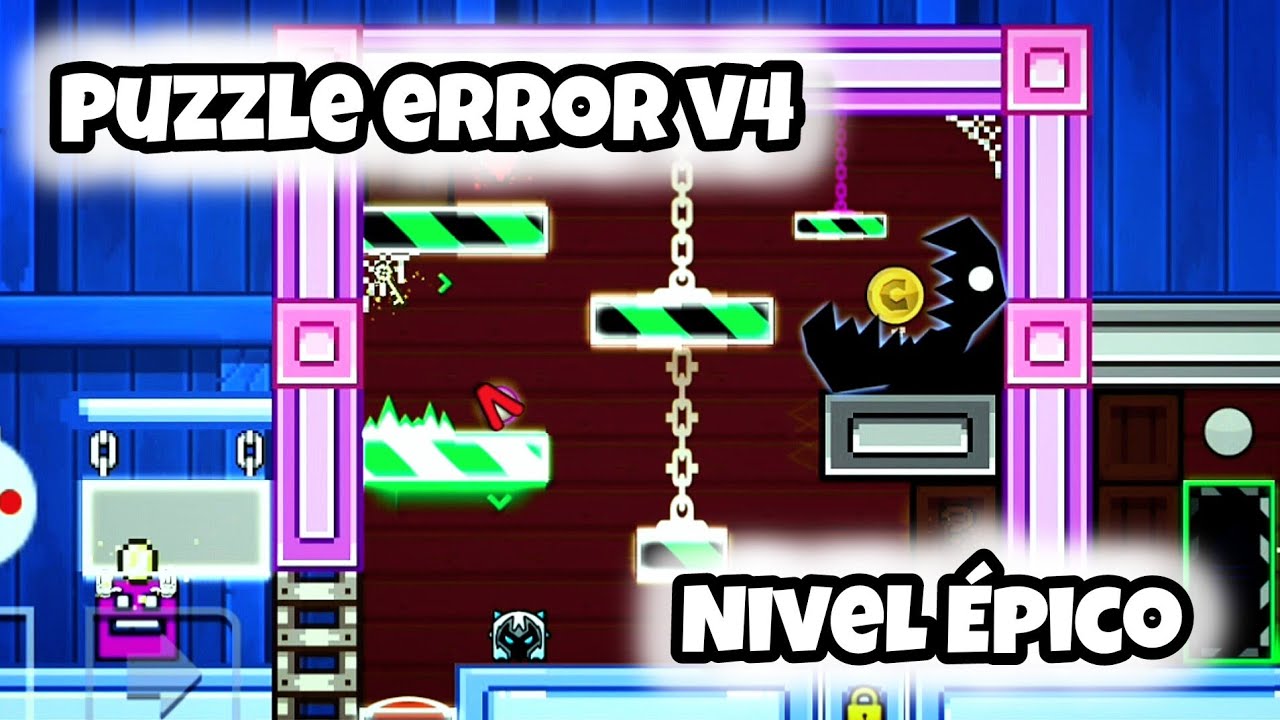 PUZZLE ERROR V4 | Nivel Épico | Geometry Dash - YouTube