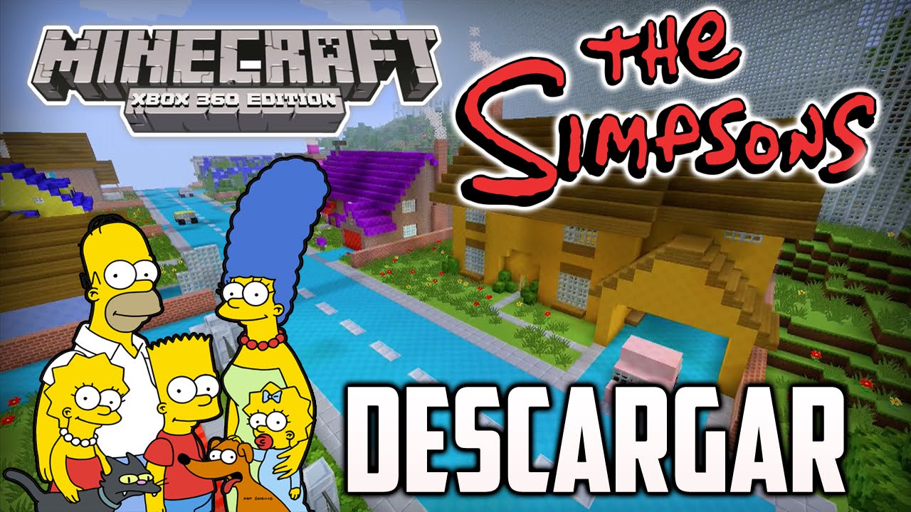 Minecraft Xbox 360 & ONE - LOS SIMPSON Springfield HG - Descargar Mapa ...