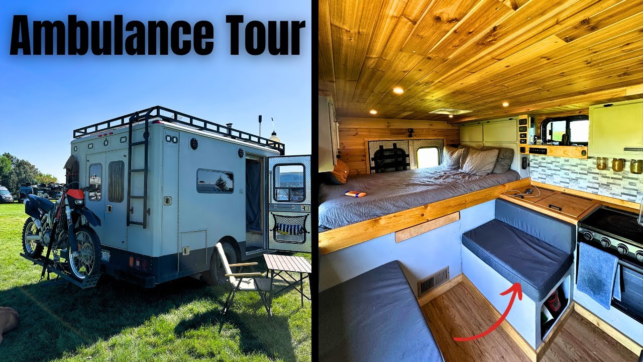 DIY Ambulance Living in the Mountains - YouTube