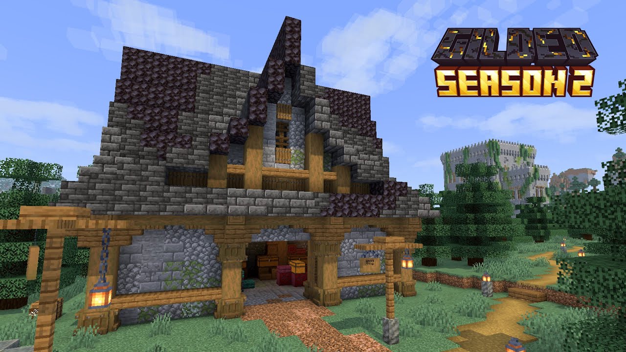 Building a Wood Shop - Gilded S2 EP 10 - Minecraft SMP - YouTube
