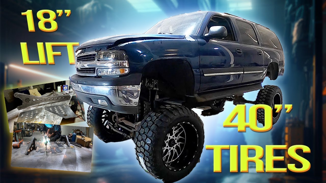 CRAZY 4X4 CUSTOM 18" LIFTED OFFROAD / AXLE SWAP CHEVY SUBURBAN - YouTube