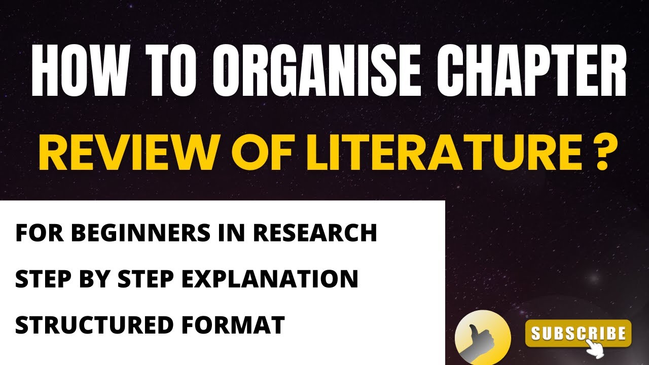 How to Organize Chapter 2 | Literature Review Structure & Flow - YouTube