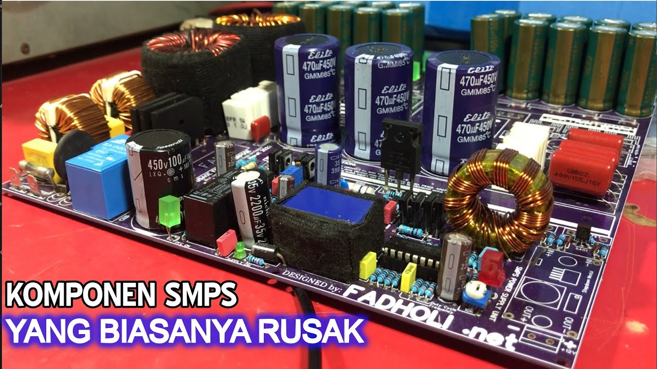 Yang Biasanya Rusak Pada SMPS Power Amplifier Rakitan - YouTube