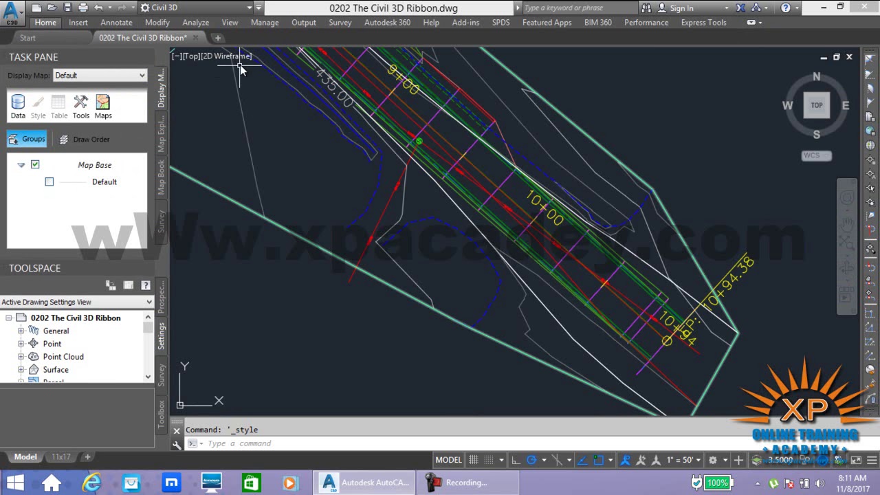 AutoCAD Civil 3d Urdu Tutorials | Ribbon | Xpacademy - YouTube