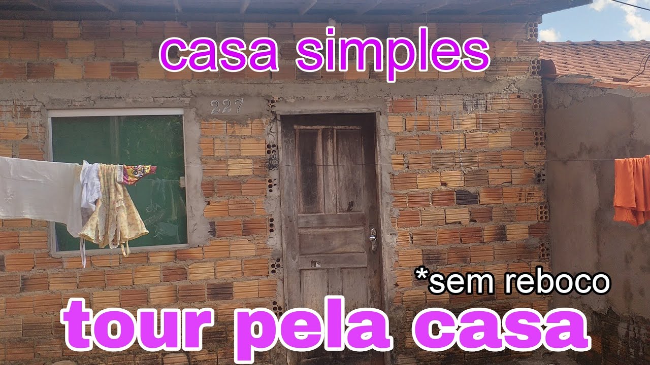 TOUR pela casa que moramos|| Casa simples sem reboco! (mãe aos 13 ...