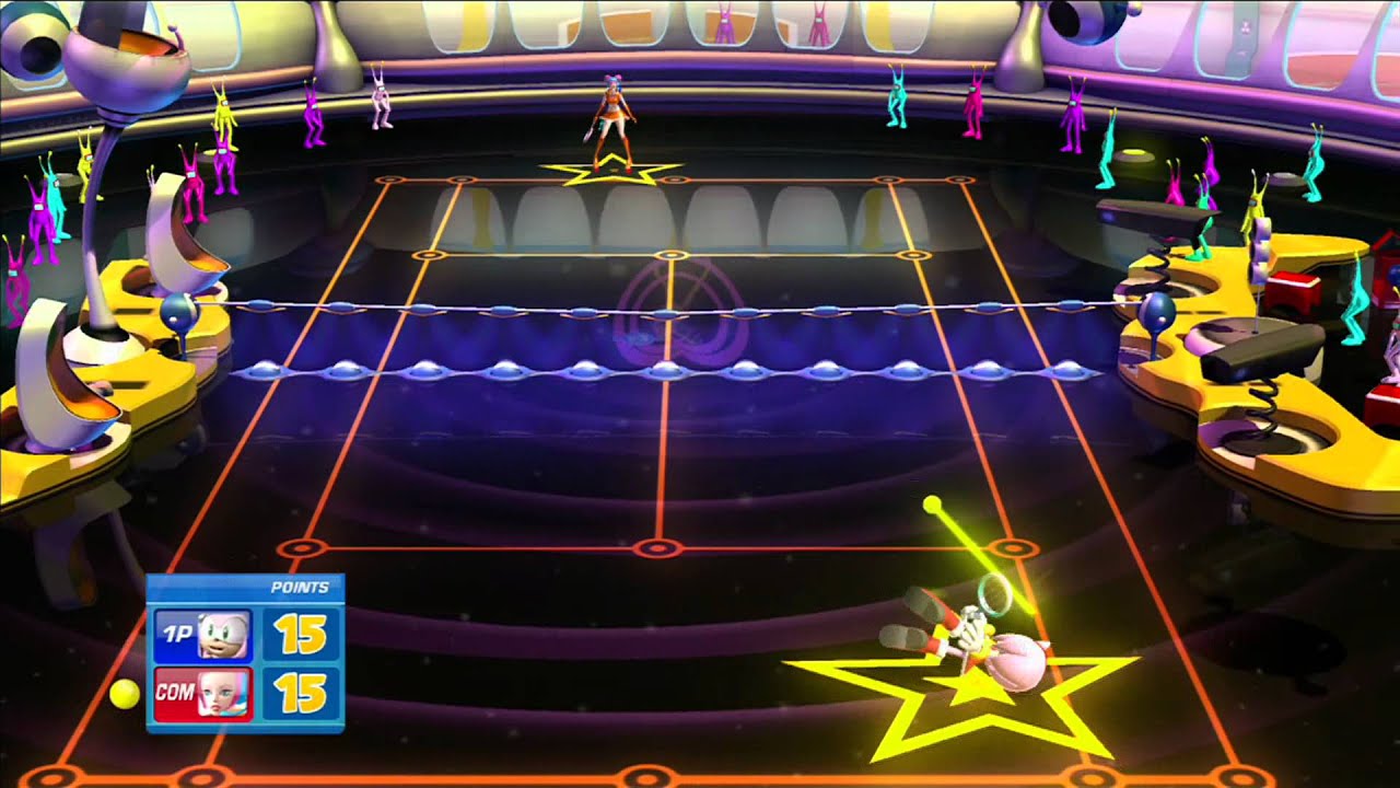 SEGA Superstars Tennis: Amy vs Ulala {Space Channel 5 Court} [1080 HD ...