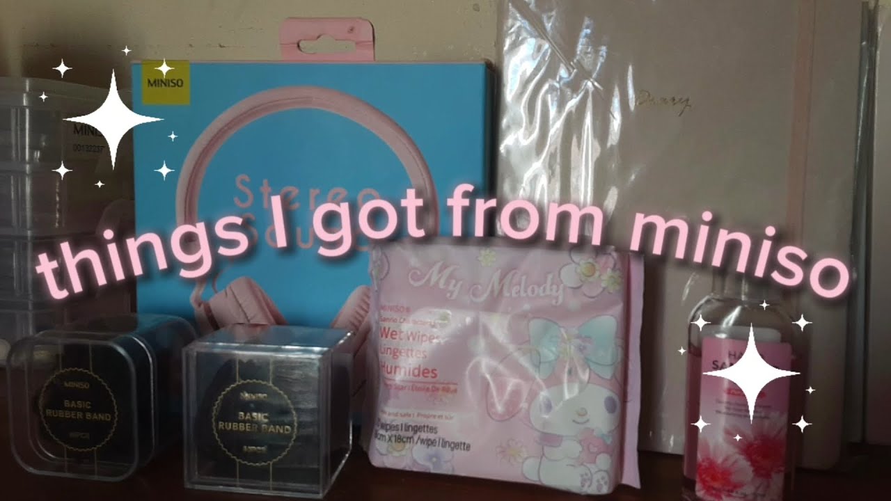 Things I got from Miniso! 🌸 | cute shopping haul - YouTube