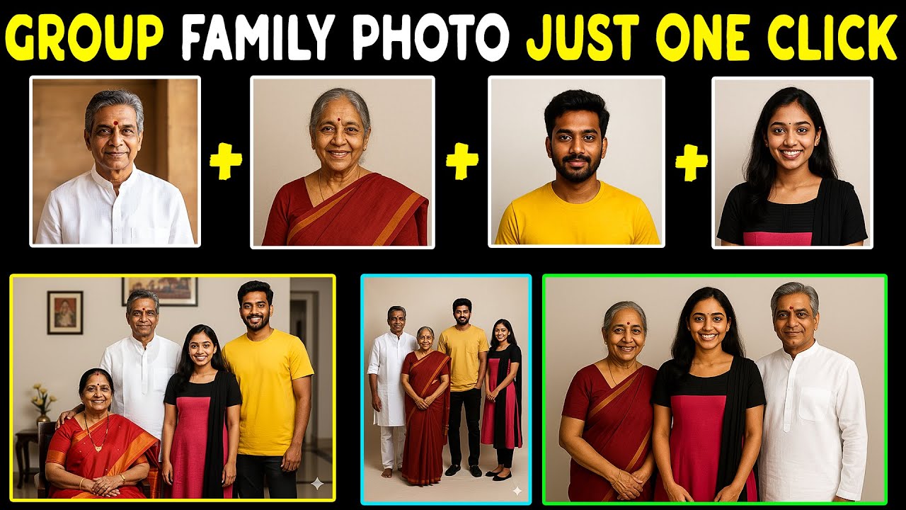 How to Create 100% Realistic Group Family Photo Using AI | Step-by-Step ...