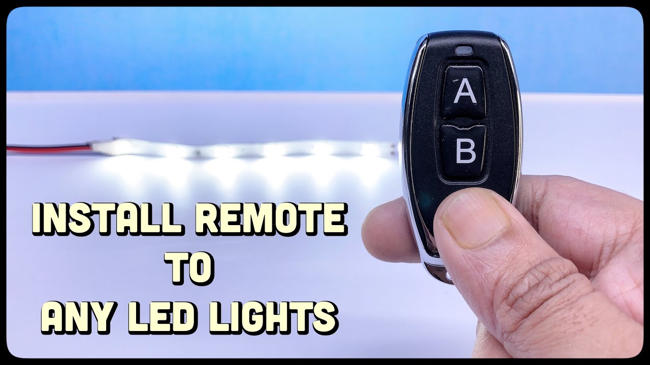How to install a RF Remote Control for any LED strip - YouTube