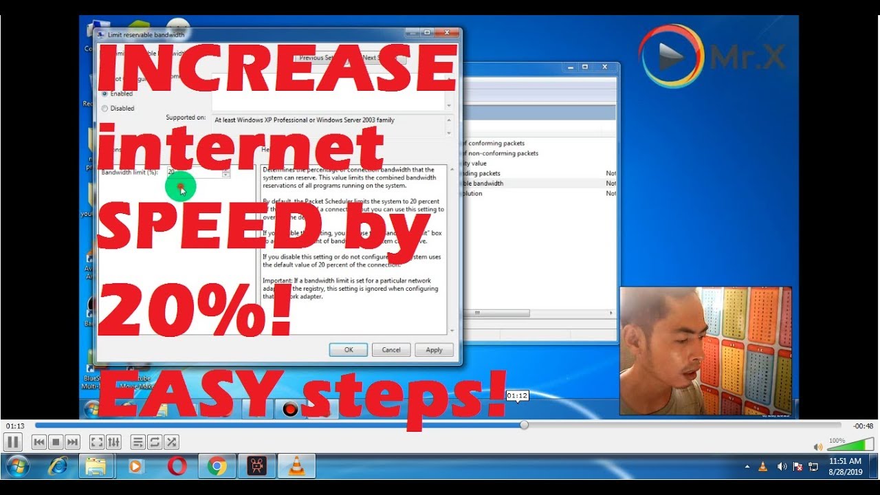 INCREASE INTERNET SPEED by 20%! EASY steps! - YouTube