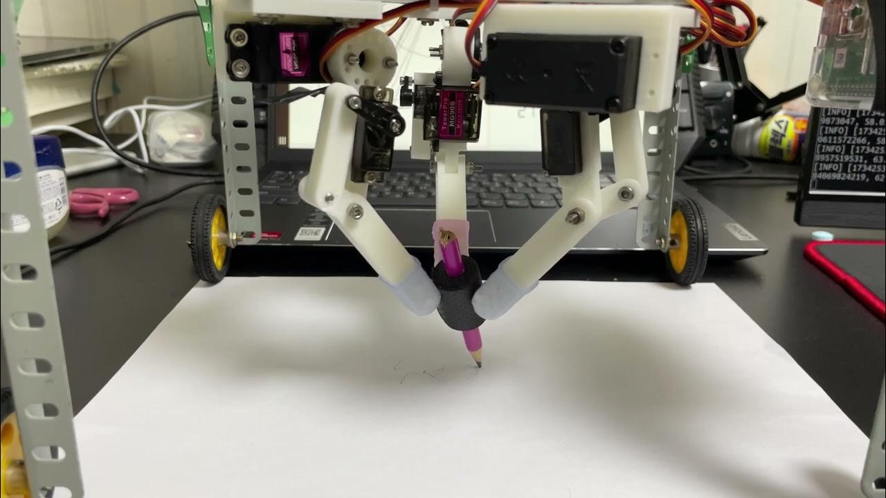 writing_bot_v2(robot hand)(writing with a pencil, failed) - YouTube