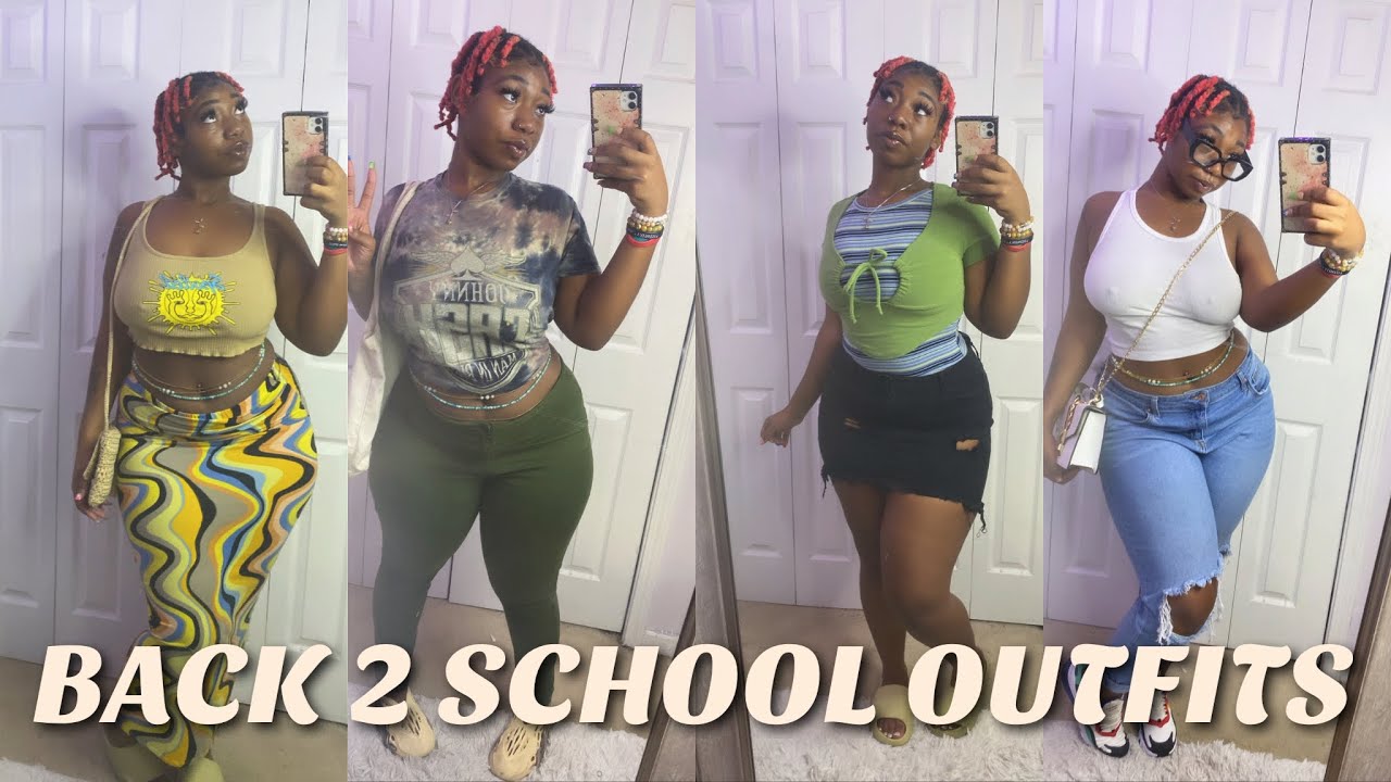 BACK TO SCHOOL LOOKBOOK 🥰 ( midsize / plus size ) | chiiix3 - YouTube